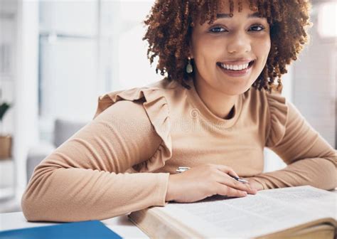 Smile Prayer And Portrait Of Black Woman With Bible For Happy Worship