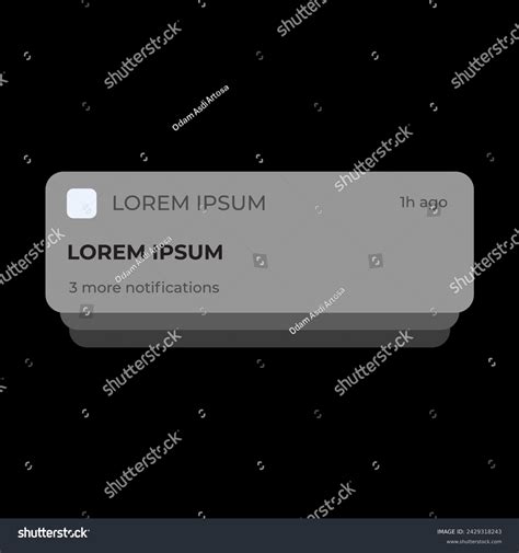 Phone Shopping Notifications Notification Boxes Template Stock Vector