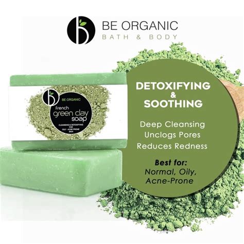 Be Organic French Green Clay Soap 110gღ Lazada Ph