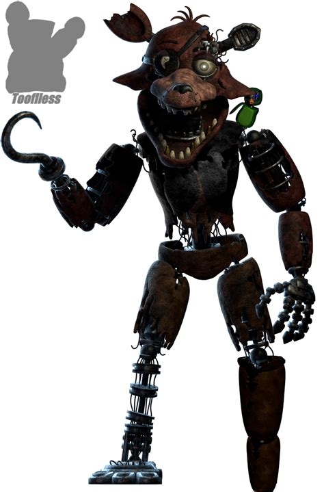 Withered Foxy By Tooflless On Deviantart