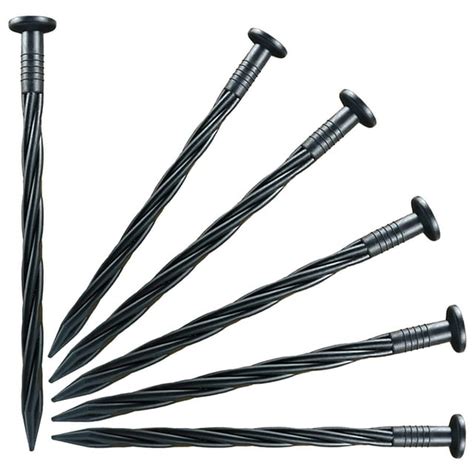 8 Inch Plastic Edging Nails Edging Pile Screw Nylon Yard Garden Nails