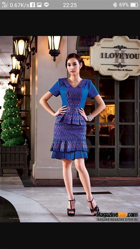 ผ้าไทย แบบเสื้อสตรี เสื้อผ้า เสื้อผ้าผู้หญิง