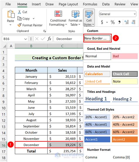 how to apply bottom double border in excel 3 easy ways exceldemy