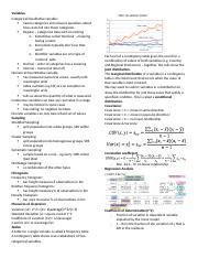 Stats Cheat Sheet Docx Variables Categorical Qualitative Variable Names Categories And