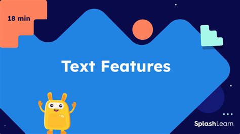 Text Features Part 3 Ela Lesson Plans Splashlearn