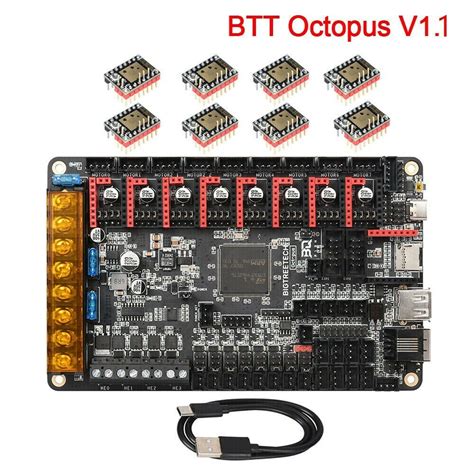 Used Bigtreetech Octopus V1 1 Control Board Tmc2209 Tmc2208 For Voron Diy Ender 3 V2 Ubb Threads