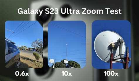 Galaxy S23 Ultra 06x 1x 3x 10x 30x And 100x Zoom Tower Test