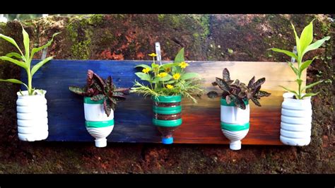 Diy Plastic Bottles Vertical Garden Youtube