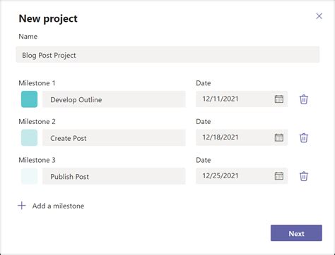 Microsoft Teams Milestones App Overview