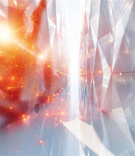 Futuristic Technology Background With Bright Lights And Glowing Network Connections Premium Ai