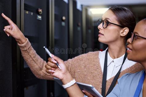 This One Two Attractive Young Female Computer Programmers Working
