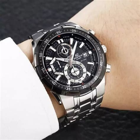 OFFICIAL WARRANTY Casio Edifice EFR 539D 1AV Chronograph 100M Black