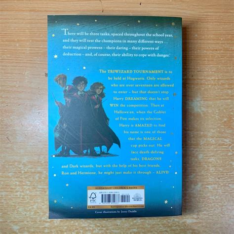 Harry Potter And The Goblet Of Fire Book By Jk Rowling English Book