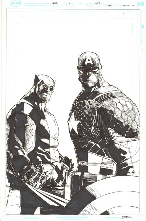 Ax 9 Cover 2013 Humberto Ramos Wolverine And Captain America In