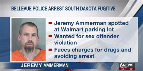 Bellevue Police Arrest South Dakota Fugitive