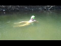 Naked Driver Stands Up In The River And Shakes Off Xxx Mobile Porno