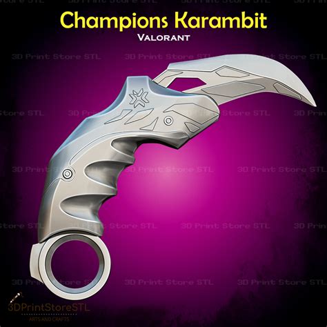 3d File Champions Karambit Cosplay Valorant Stl File 3d Print Model 📁