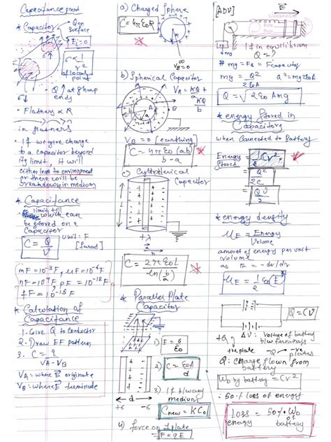 Capacitance Notes Pdf