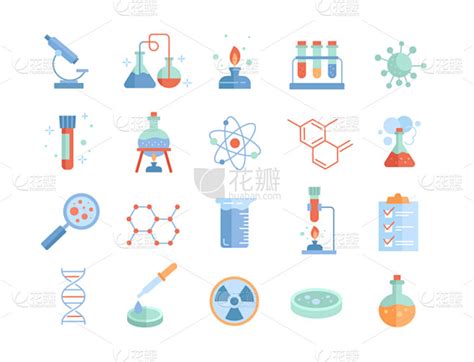 计算机图标 实验室 格子 显微镜 部分 背景分离 药 科学实验 技术 细的