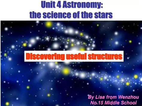 PPT Unit Astronomy The Science Of The Stars PowerPoint Presentation ID