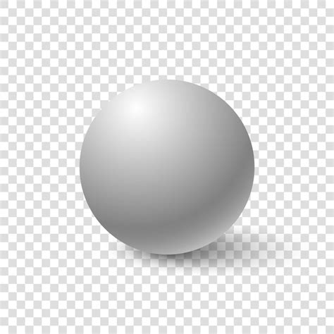 Premium Vector White 3d Sphere Vector Realistic Ball Circle Blank