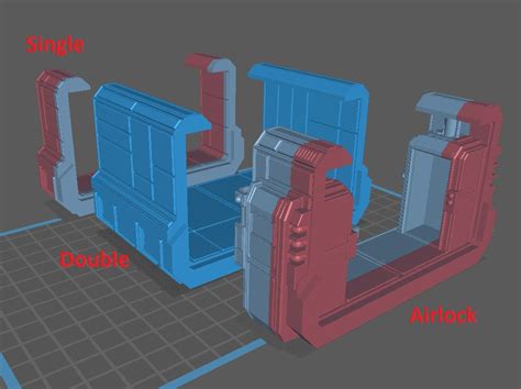 The Kodiak Shuttle Modular Spaceship Kit Print Minis Etsy