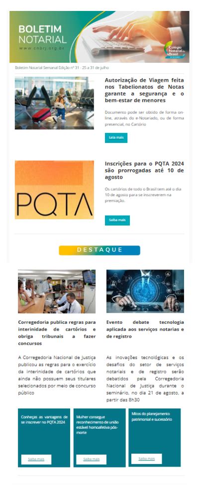Boletim Notarial Semanal EdiÇÃo Nº30 Colégio Notarial Seção Rio De