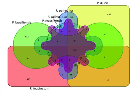 Venn Diagram Of Genes Shared And Not Shared Between The Gene Contents