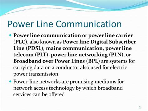 PPT Power Line Communication PowerPoint Presentation Free Download ID