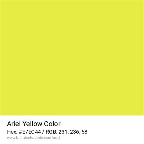 Ariel Brand Color Codes