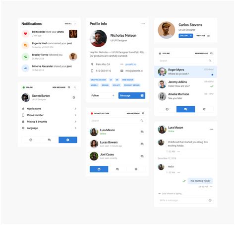 Free Blocke UI Kit Social Uistore Design