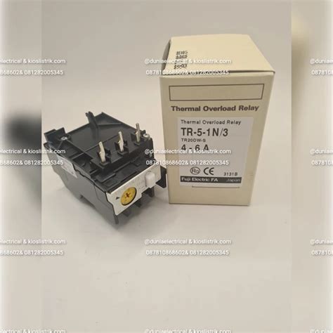Jual Thermal Overload Relay Tr 5 1 N3 Fuji 4 6a Jakarta Hargo Mandiri