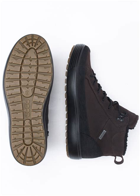 Trzewiki męskie brązowe ECCO SOFT 7 TRED M HIGH CUT Sneaker Peeker