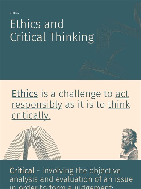 Lesson 2 Ethics And Critical Thinking Pdf