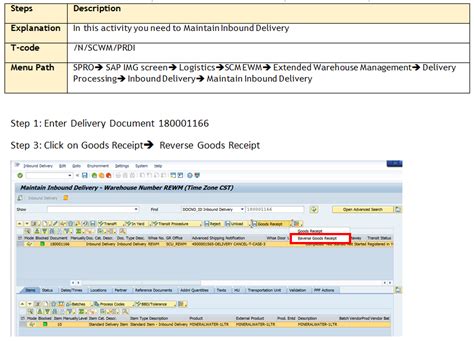 Inbound Delivery Cancelation Process In SAP S 4HANAEWM