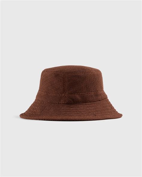Our Legacy Italian Cotton Bucket Hat Rust Red Highsnobiety Shop