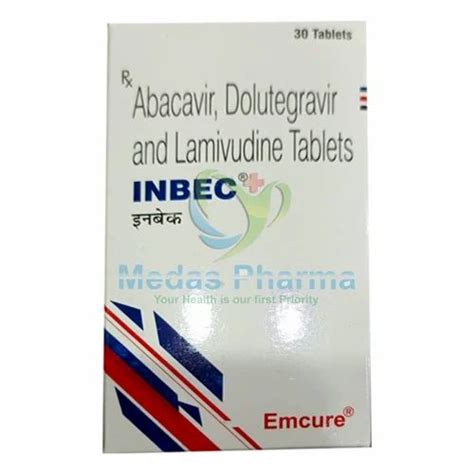 Inbec Abacavir Dolutegravir Lamivudine Tablet 1 X 30 Tablets Treatment Hiv At Rs 1500