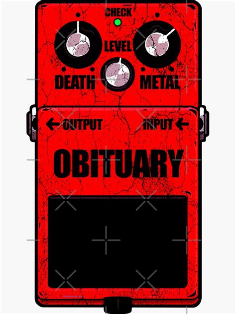 Obituary Band Sticker For Sale By Superdankstore Redbubble