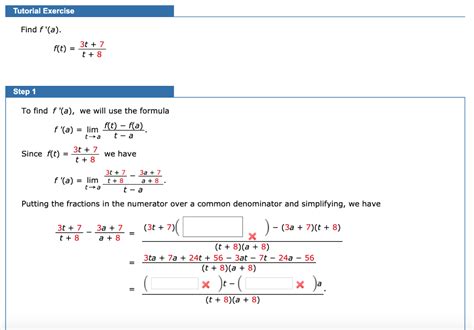 Solved Tutorial Exercise Find Fa Ft 3t 7 T 8