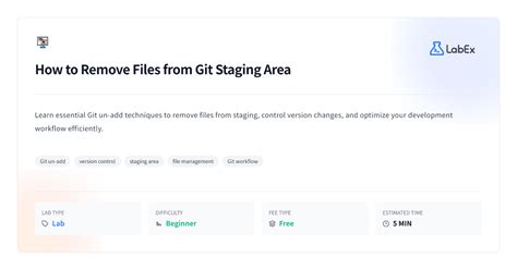 How To Remove Files From Git Staging Area Labex