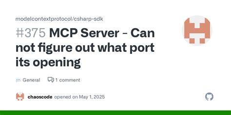 mcp server can not figure out what port its opening