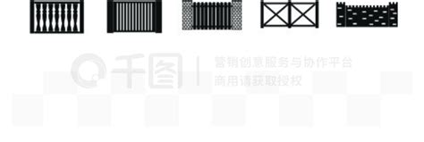 25免抠元素 栅栏图标设置用于 web 的 25 个栅栏矢量图标的简单说明栅栏图标集 简约风格 模板免费下载 eps格式 500像素