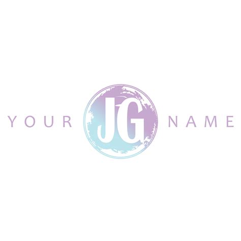 Jg Initial Logo Watercolor Vector Design 33064828 Vector Art At Vecteezy