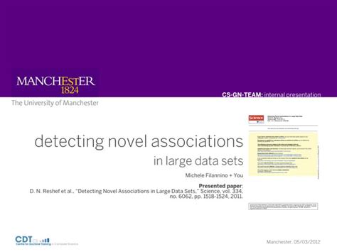 Detecting Novel Associations In Large Data Sets Ppt
