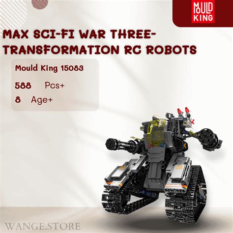 Mould King Technician 15083 Max Sci Fi War Three Transformation Rc
