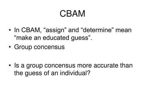 Ppt The Cbam Powerpoint Presentation Free Download Id 523304