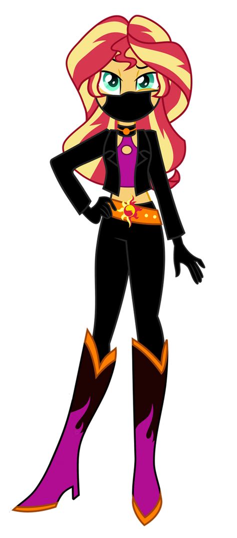 Masked Sunset Shimmer By Brokenadam On Deviantart