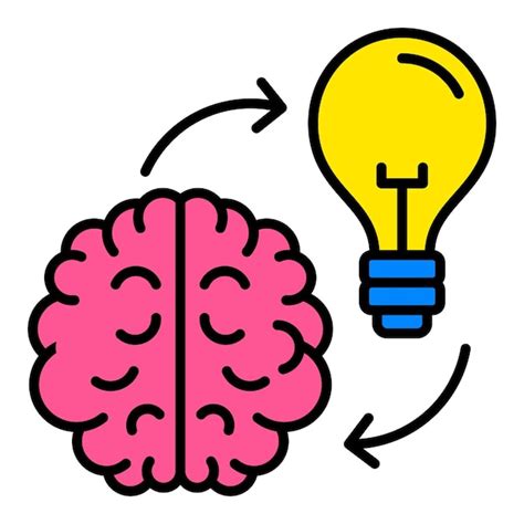 Icône De Brainstorming Vecteur Premium
