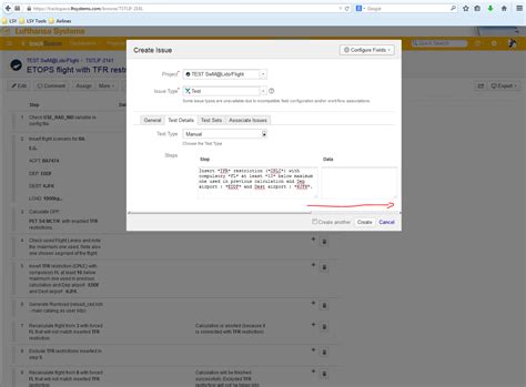 Xray 218 Xray Window Create Issue For Issue Type Test Is Way