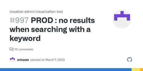 Prod No Results When Searching With A Keyword · Issue 997 · Visualize Adminvisualization